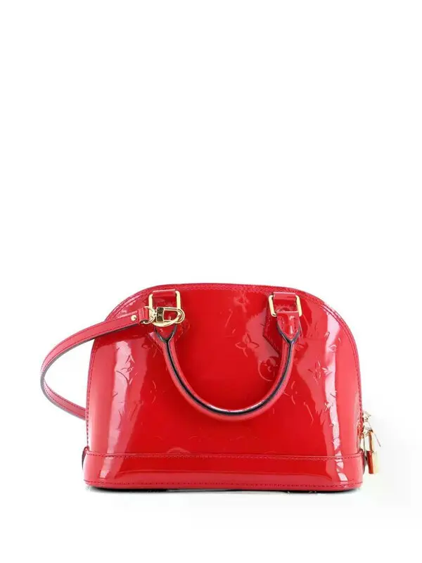 LOUIS VUITTON Alma Handbag Monogram Vernis Bb - Red
