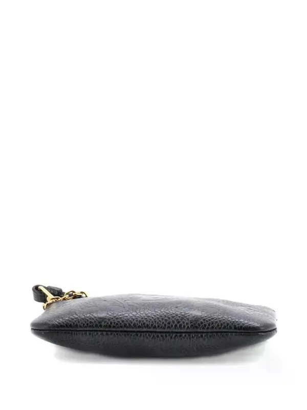LOUIS VUITTON Monogram Empreinte Leather Zip Pouch - Black