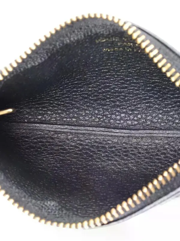 LOUIS VUITTON Monogram Empreinte Leather Zip Pouch - Black