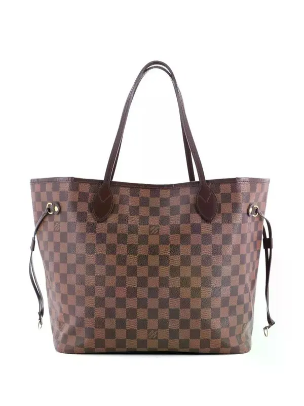 LOUIS VUITTON Neverfull Mm Damier Tote Bag - Brown