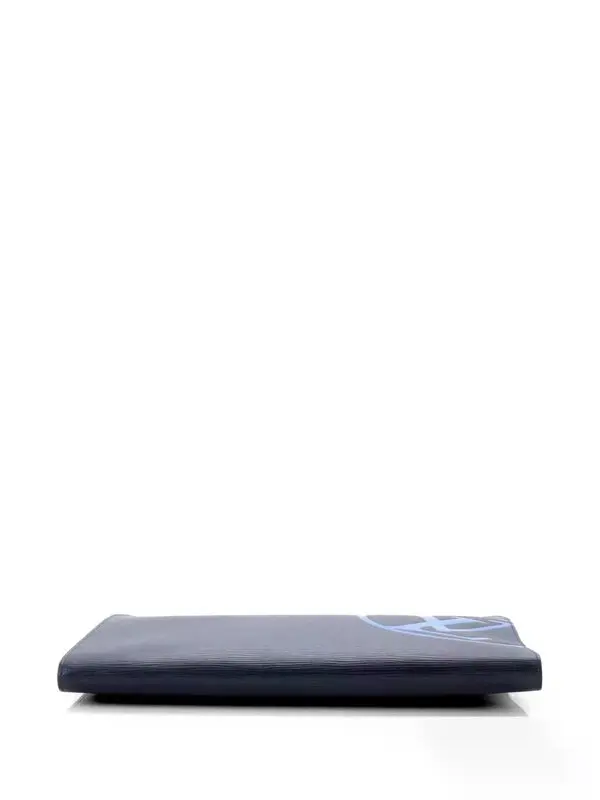 LOUIS VUITTON Pochette Jour Initials Epi Leather Gm Clutch Bag - Blue