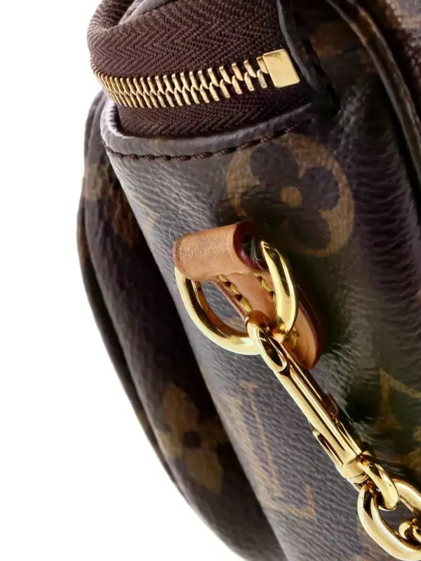 LOUIS VUITTON Bum Bag Monogram Canvas Mini Belt Bag - Brown