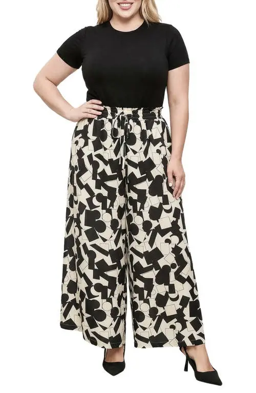 STANDARDS & PRACTICES Drawstring Waist Wide-leg Pants