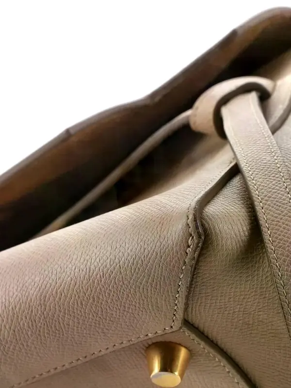Celine Belt Bag Textured Leather Mini Shoulder Bag - Neutrals