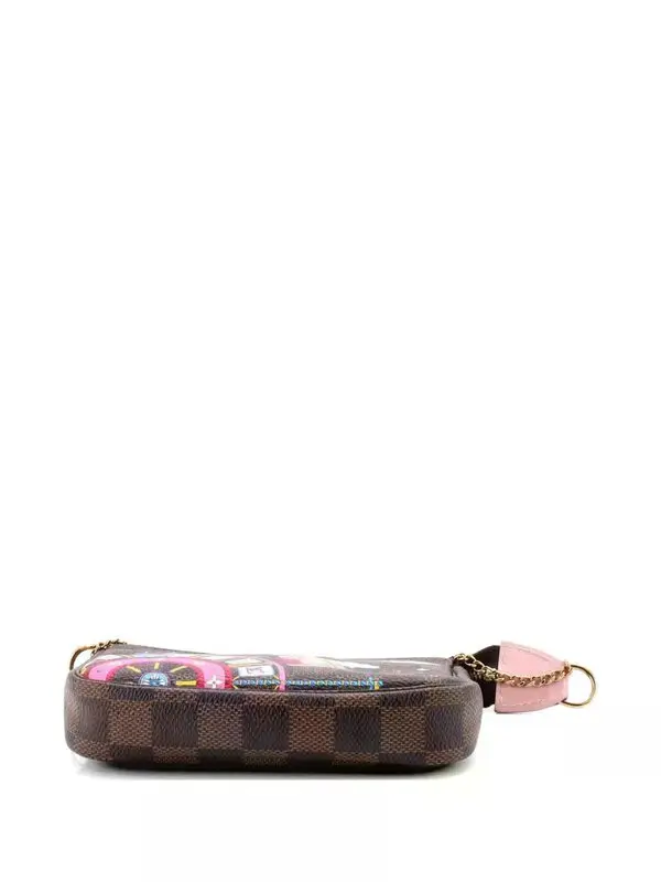 LOUIS VUITTON Pochette Accessoires Limited Edition Vivienne Xmas Damier