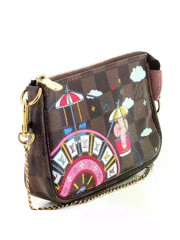 LOUIS VUITTON Pochette Accessoires Limited Edition Vivienne Xmas Damier