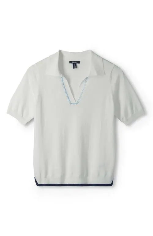 HATLEY Johnny Collar Short Sleeve Sweater