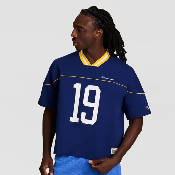 Champion Gridiron Football Jersey With Script Logo - Blue Depth