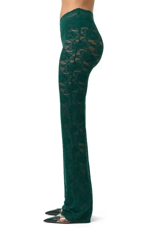 Naked Wardrobe Sheer Lace V-waist Pants