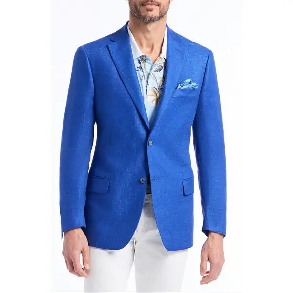 Robert Graham Rempston Linen Sport Coat - Cobalt