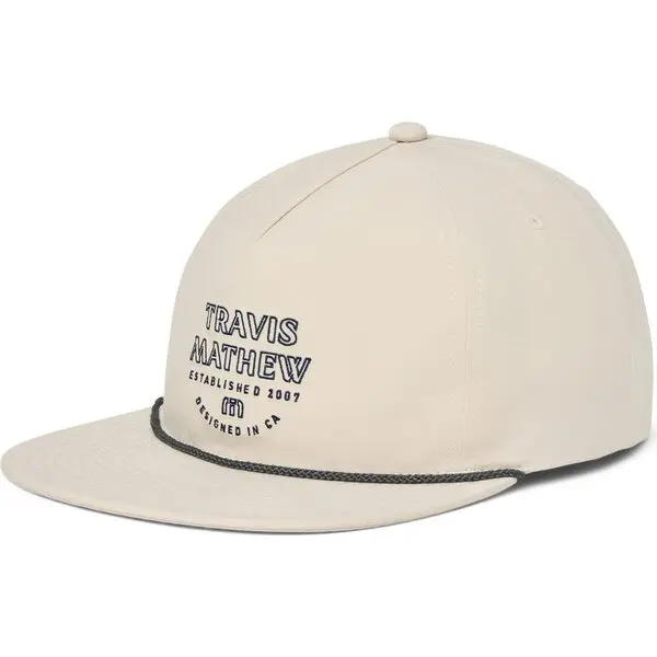 Travis Mathew Salted Shore Snapback Cap - Italian Sand