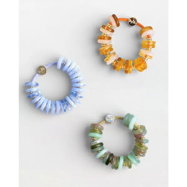 BY LILLA Bouquet Set Of Three Hair Ties - Assorted