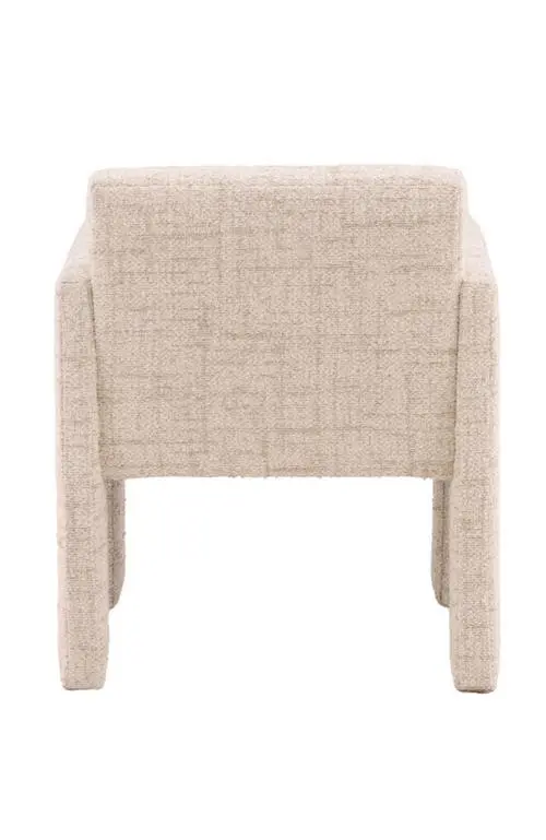 DOVETAIL FURNITURE Pia Tweed Upholstered Dining Chair