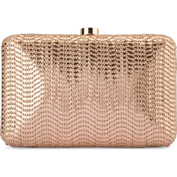 OLGA BERG Hannah Faux Leather Clutch