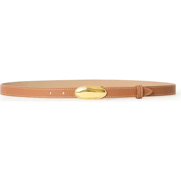 B-low The Belt Oscar Leather Belt - Cuoio Gold
