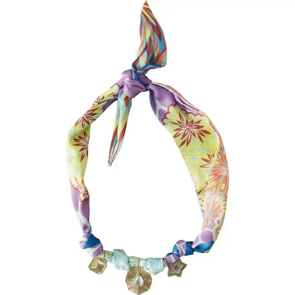 MACRAE & CO. Margo Scarf Charm Necklace - Gold