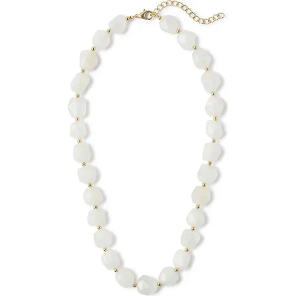 MACRAE & CO. Rocky Beaded Necklace - White