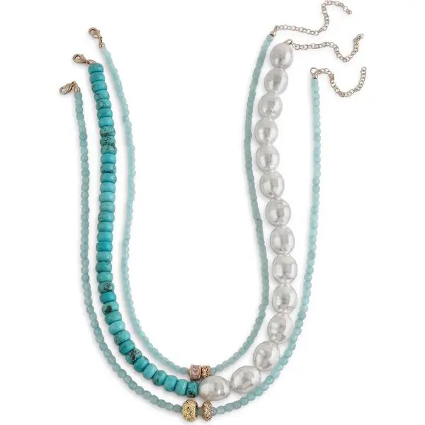 MACRAE & CO. Ann Set Of 3 Necklaces - Blue