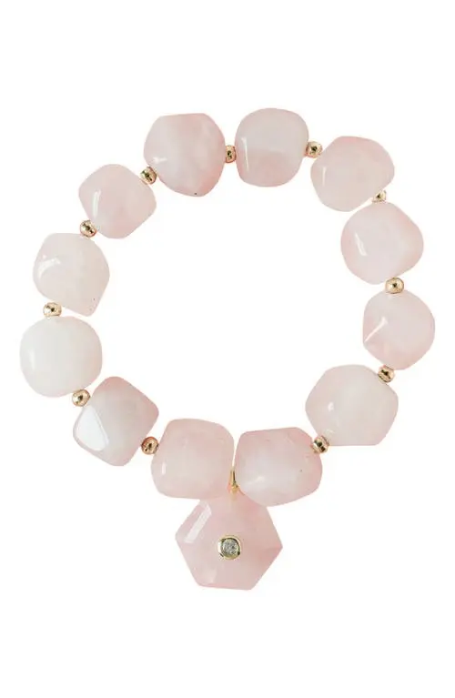 MACRAE & CO. Single Love Stretch Bracelet - Pink
