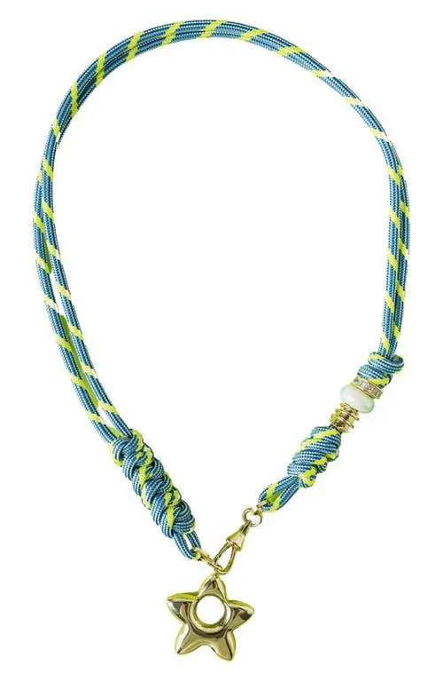 MACRAE & CO. Throw Me A Line Pendant Necklace - Blue/green/gold