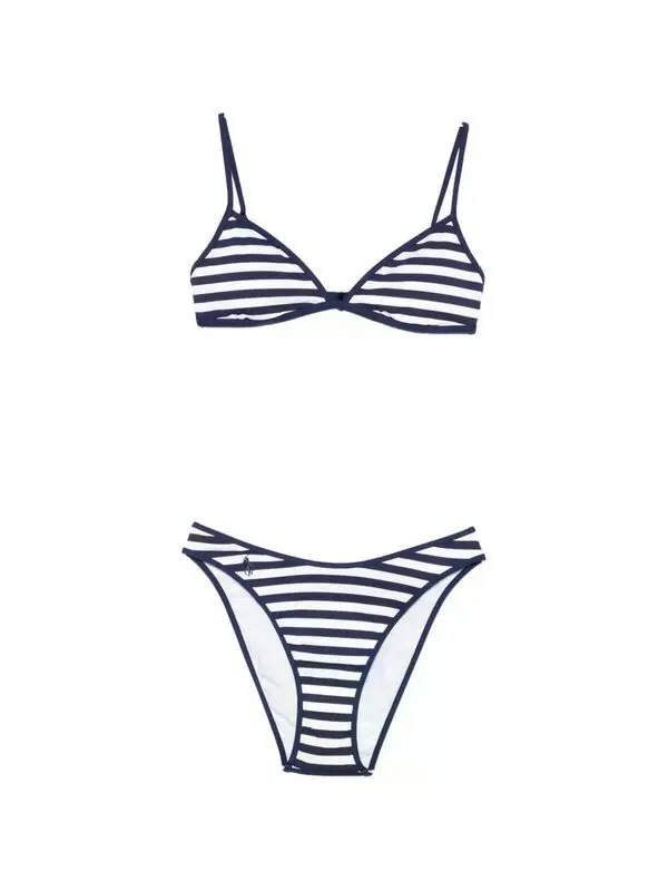 Polo Ralph Lauren Striped Bikini - Blue