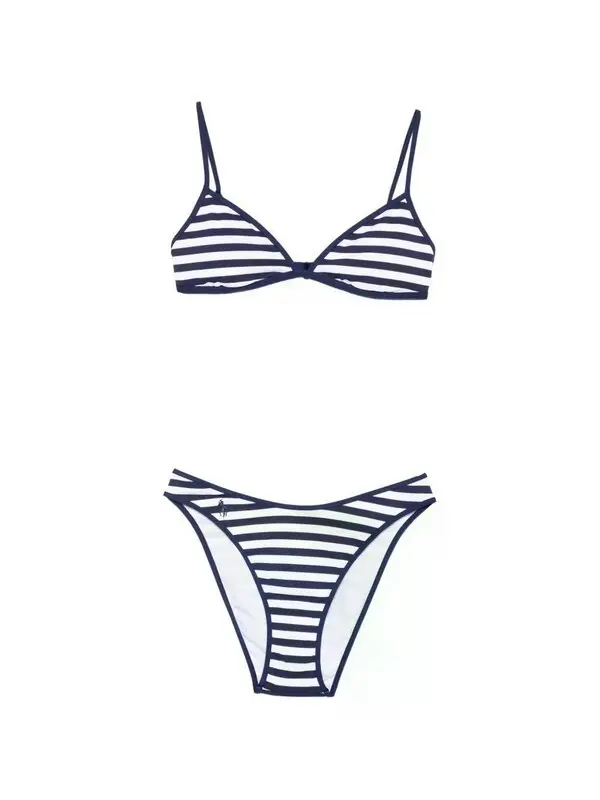 Polo Ralph Lauren Striped Bikini - Blue