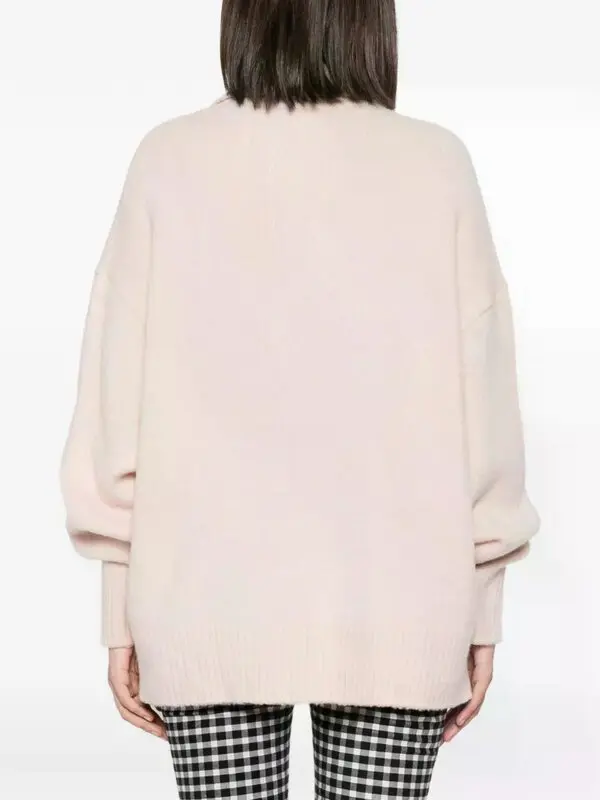 N°21 Crystal-embellished Spread-collar Sweater