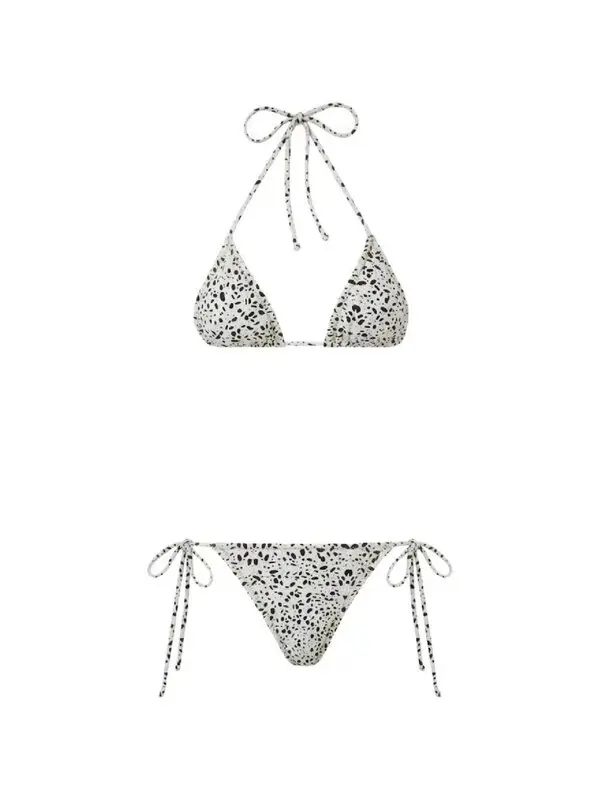 REINA OLGA Concetta Polka-dot Bikini Set - White
