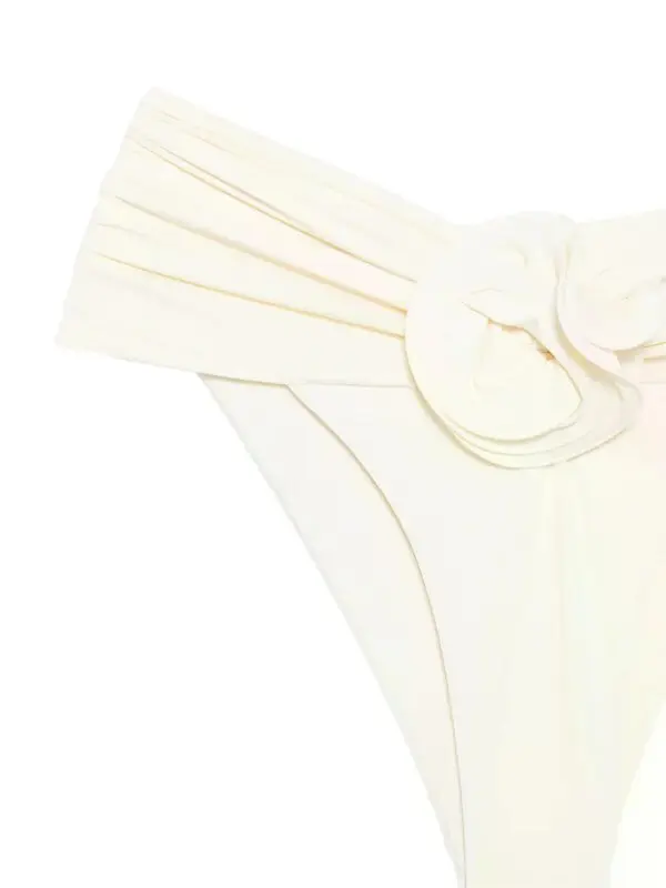 LA REVECHE Derya Ruched Bikini - Neutrals