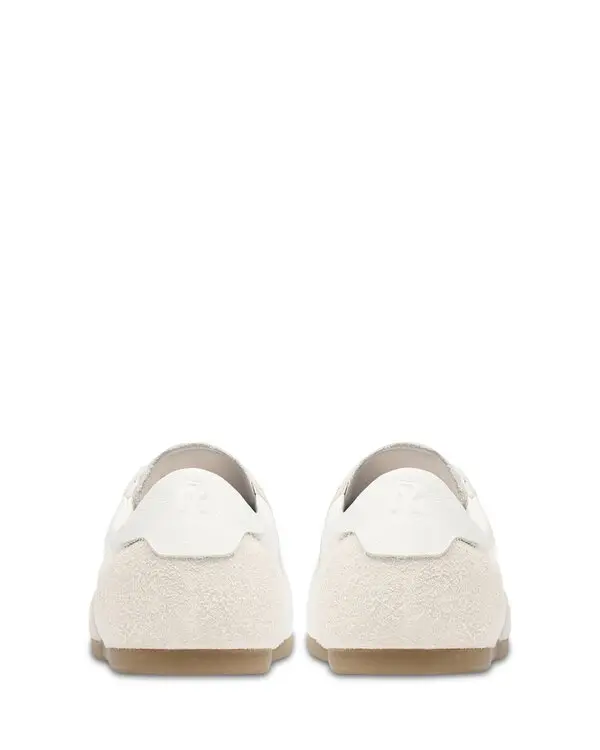 REPRESENT Low Pro Leather Suede Sneakers - White/grey