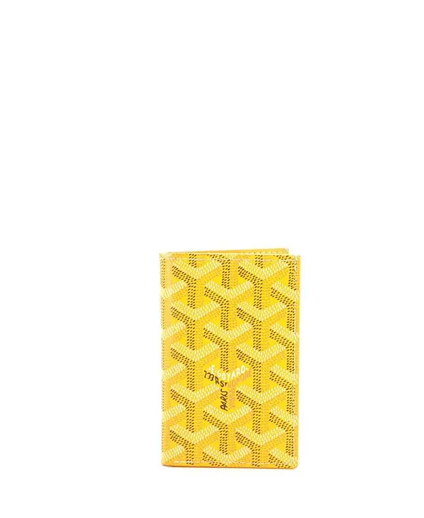 Goyard Saint Pierre Card Case Coated Canvas - Yellow