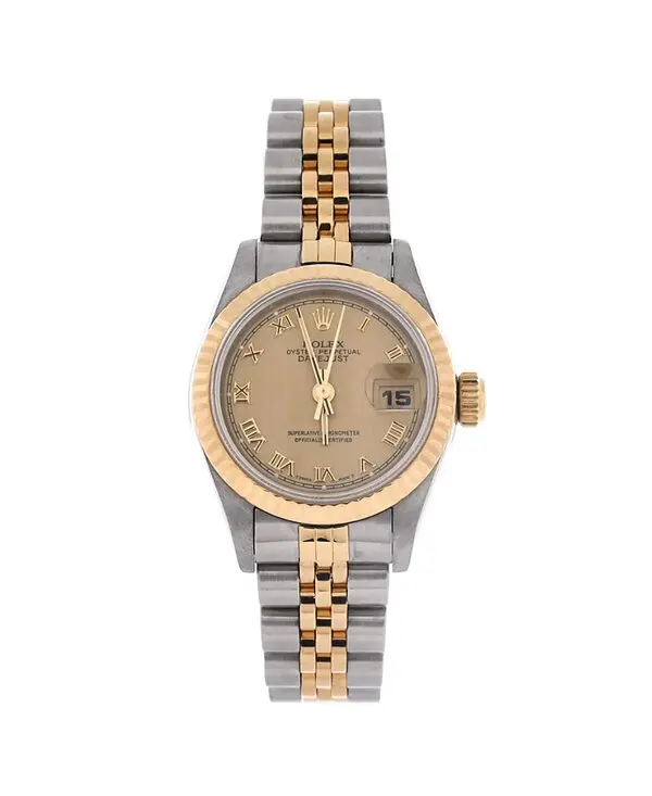 ROLEX Oyster Perpetual Datejust Automatic Watch In Stainless Steel And Gold - Dial Color: Gold