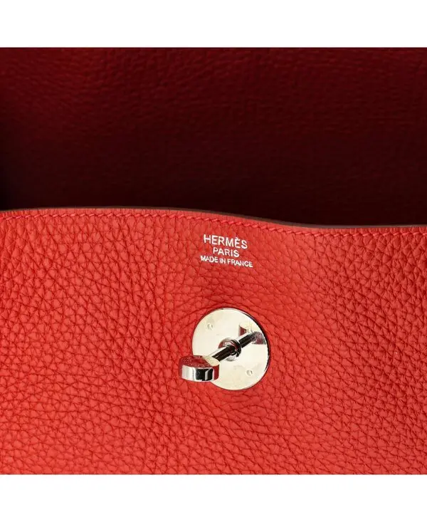 Hermès 30 Lindy Bag Clemence - Red