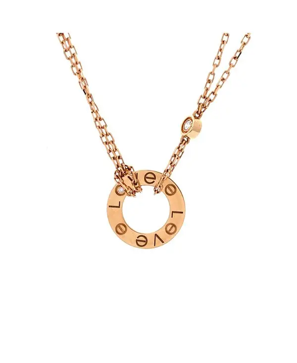 CARTIER Love Pendant Necklace - Pink
