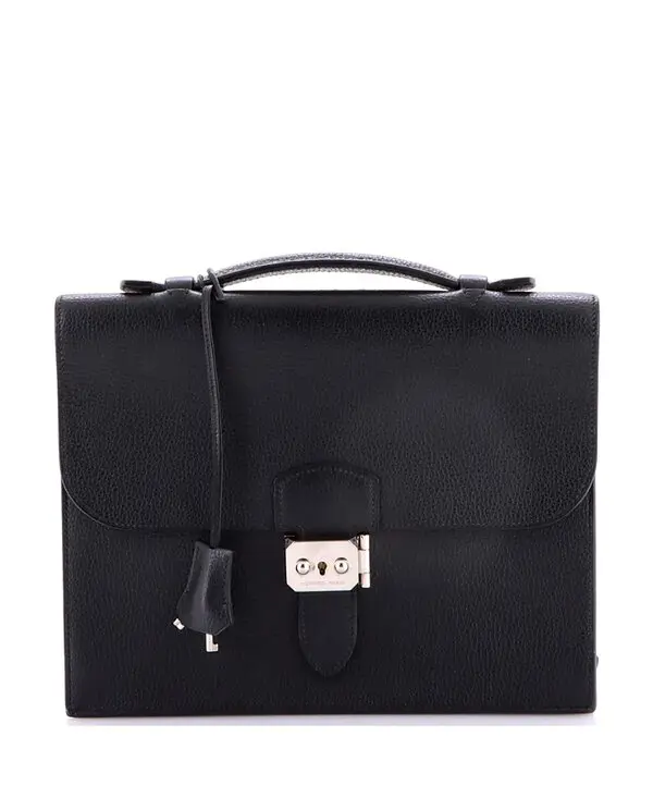 Hermès 27 Sac A Depeches Bag Ardennes - Black