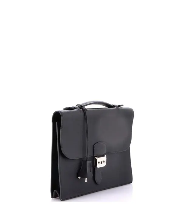Hermès 27 Sac A Depeches Bag Ardennes - Black