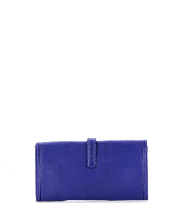 Hermès 29 Jige Elan Clutch Epsom - Blue