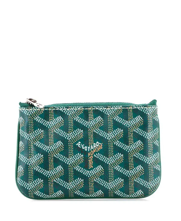 Goyard Nano Senat Zip Key Pouch Coated Canvas - Green