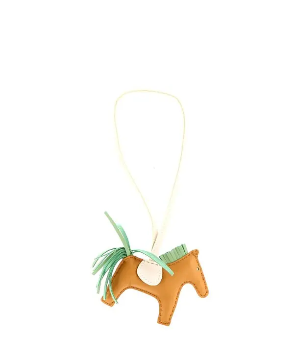 Hermès Pm Grigri Rodeo Bag Charm - Brown/ Brown/ Green