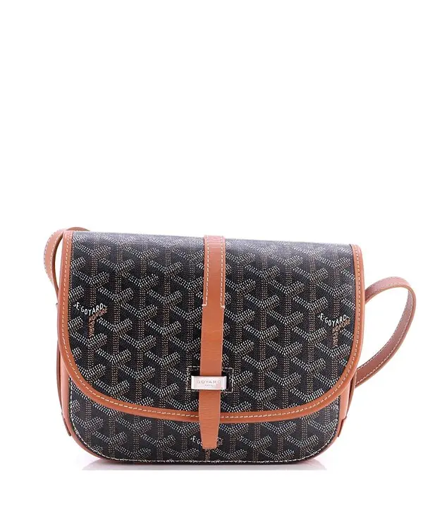 Goyard Pm Belvedere Ii Messenger Bag Coated Canvas - Brown