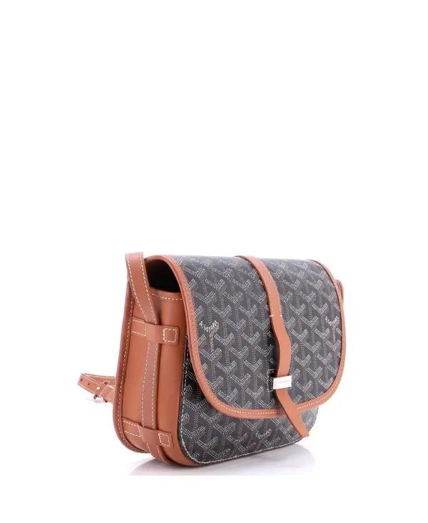 Goyard Pm Belvedere Ii Messenger Bag Coated Canvas - Brown