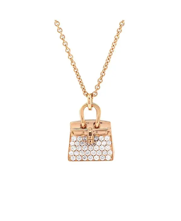 Hermès Birkin Amulette Nm Pendant Necklace - Pink