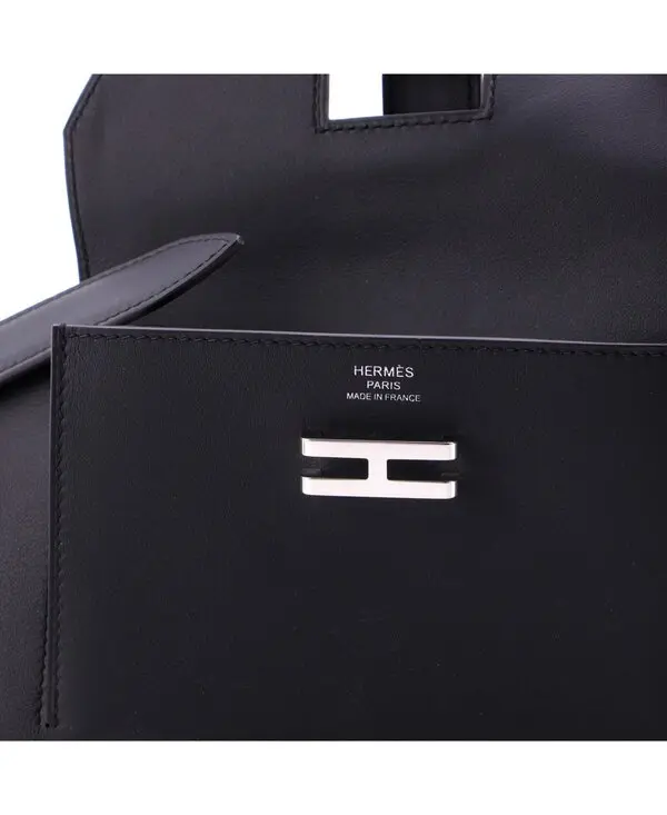 Hermès Elan Pocket 24 Belt Bag Swift - Black