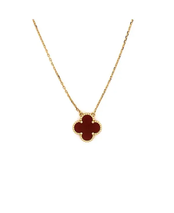 VAN CLEEF & ARPELS Vintage Alhambra Pendant Necklace - Gold