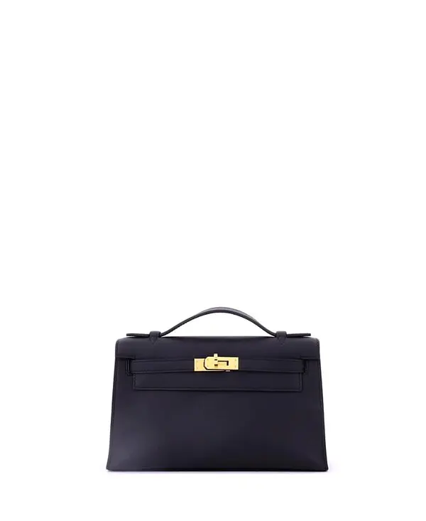 Hermès Kelly Pochette Swift - Black