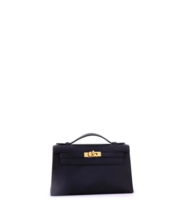 Hermès Kelly Pochette Swift - Black
