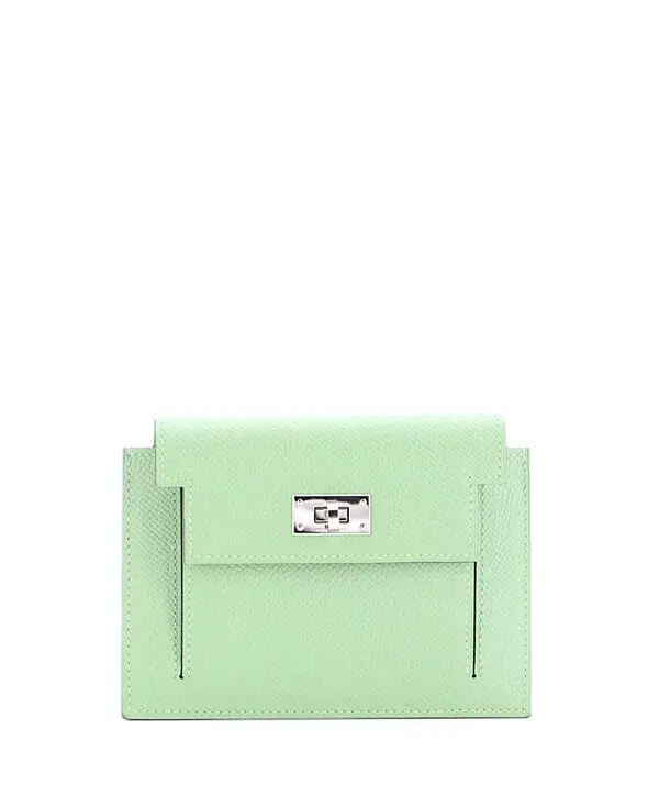 Hermès Kelly Pocket Compact Wallet Epsom - Green