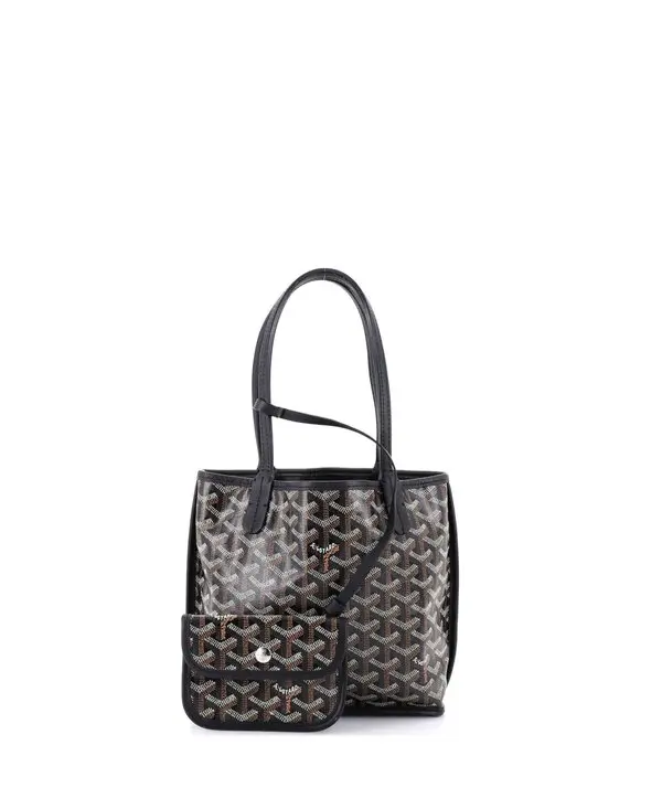 Goyard Anjou Reversible Tote Coated Canvas - Black