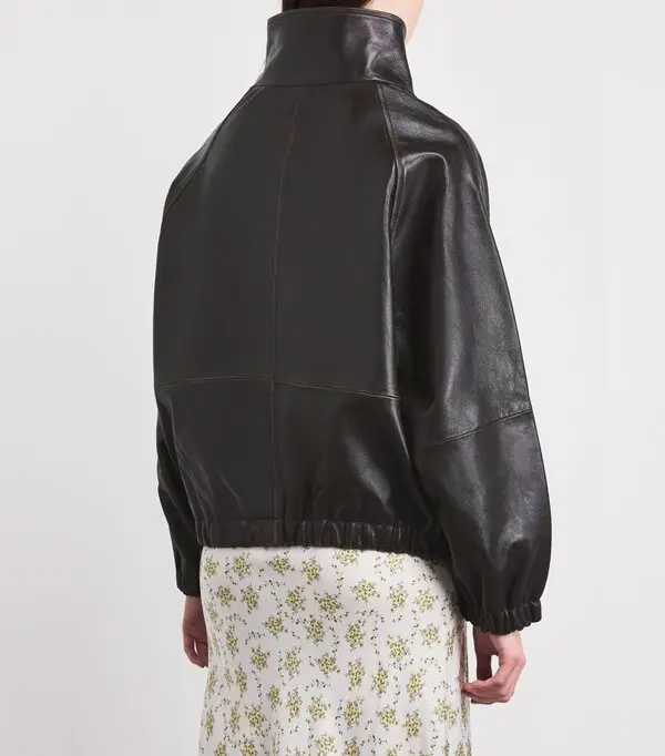 Sandro Oversized Leather Jacket