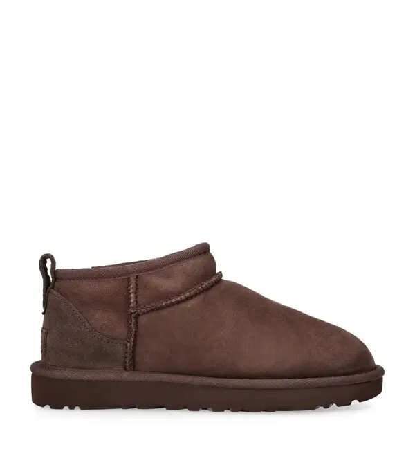 UGG Suede Classic Ultra Mini Boots - Brown
